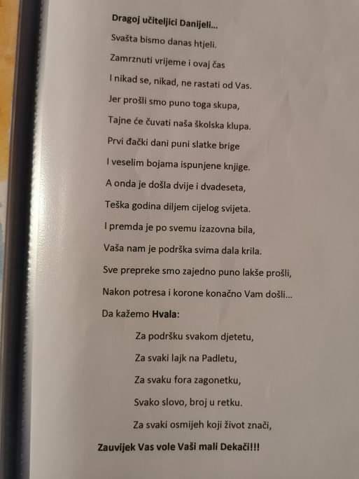 EMOTIVNI RASTANAK Učenici jedne zagrebačke škole na dirljiv način se ...