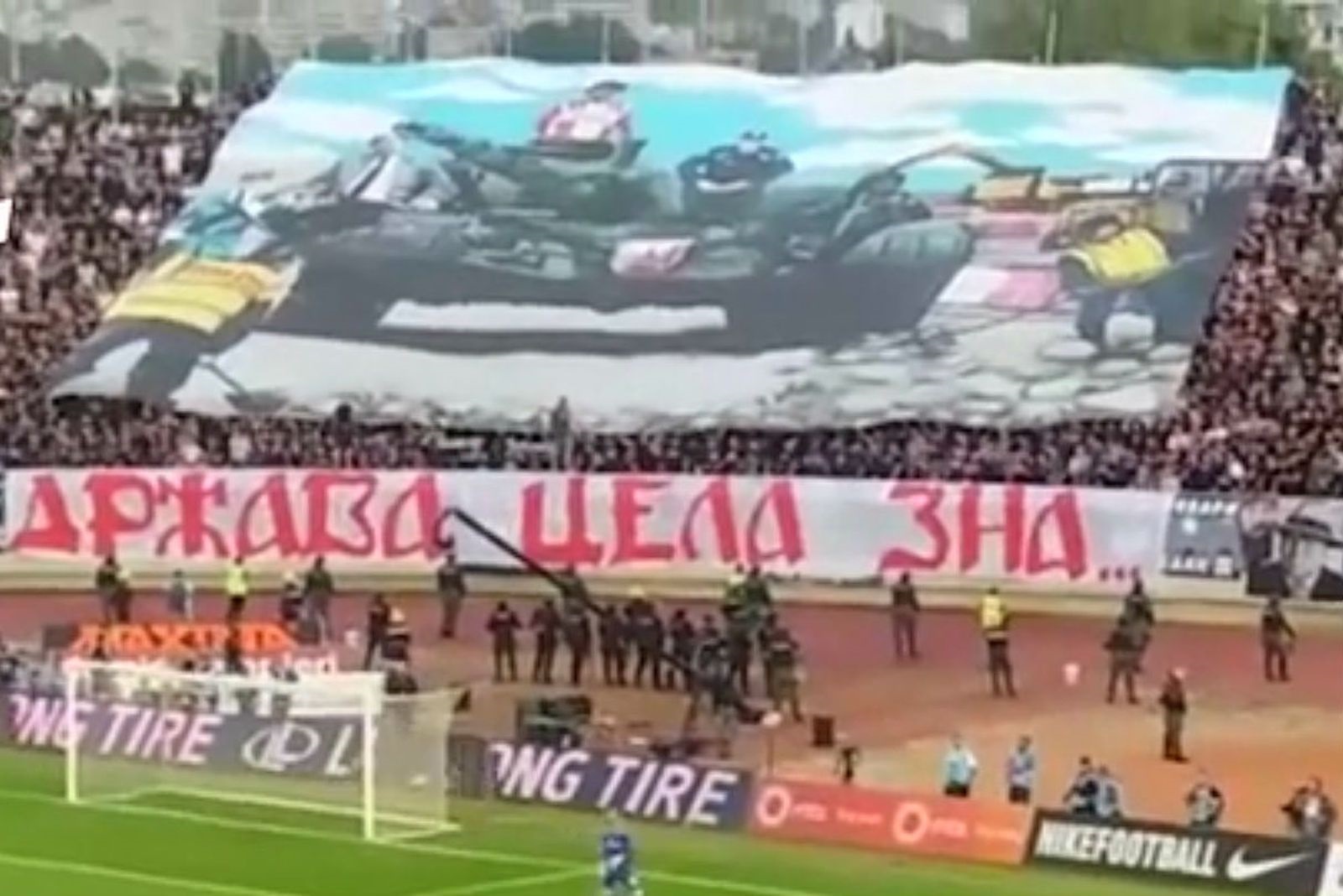 Ne sprdaju ih samo u Hrvatskoj: Pogledajte kako su Grobari zbog tenka ...