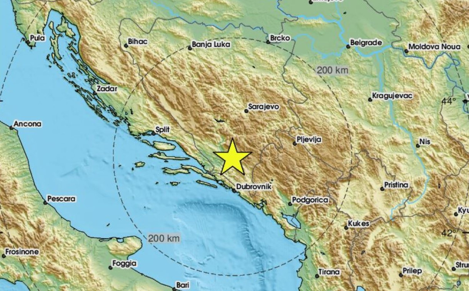 Potres zatresao BiH, osjetio se i u Hrvatskoj: 'Ovo je bio jedan od jačih zadnjih dana'