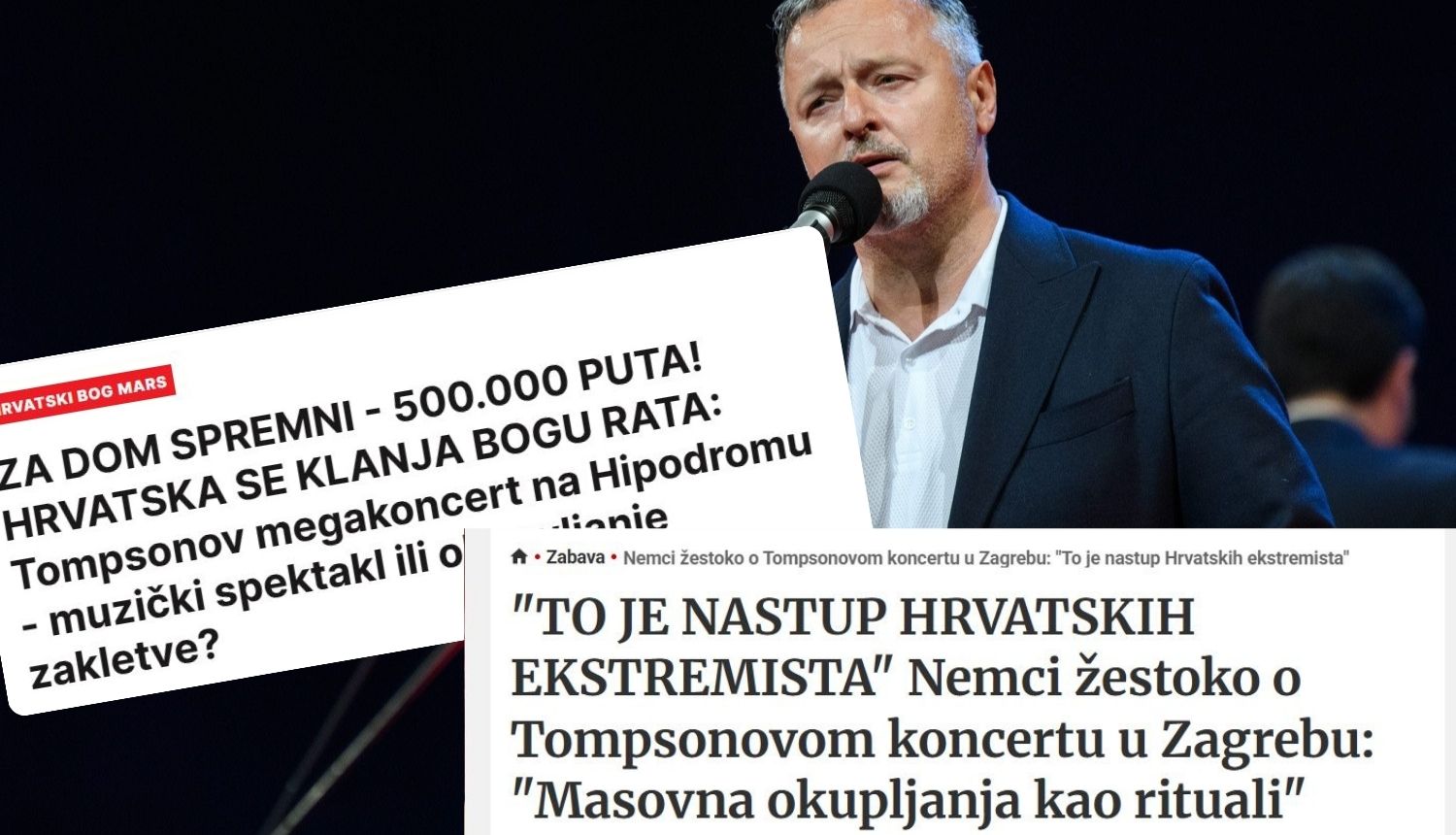 Srpski mediji na aparatima zbog Thompsonovog koncerta: 'Hrvatska se klanja Bogu rata'
