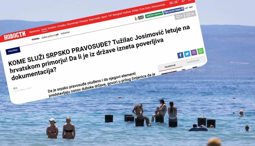 Srbi prozvali svog tužitelja zbog ljetovanja u Hrvatskoj: 'Tamo su teroristi'