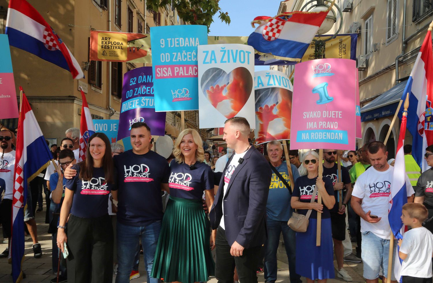 Hod za život u Rijeci, a u isto vrijeme Hod za slobodu: U jednom se ...